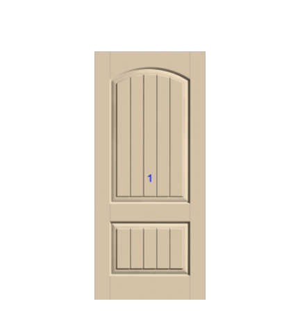 THERMATRU 6'8" Or 8'0" Classic Craft Canvas Panel Exterior Prehung Doo ...