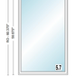 ANDERSEN Windows 400 Series Venting Casement 35-15/16" Wide Vinyl Exte ...