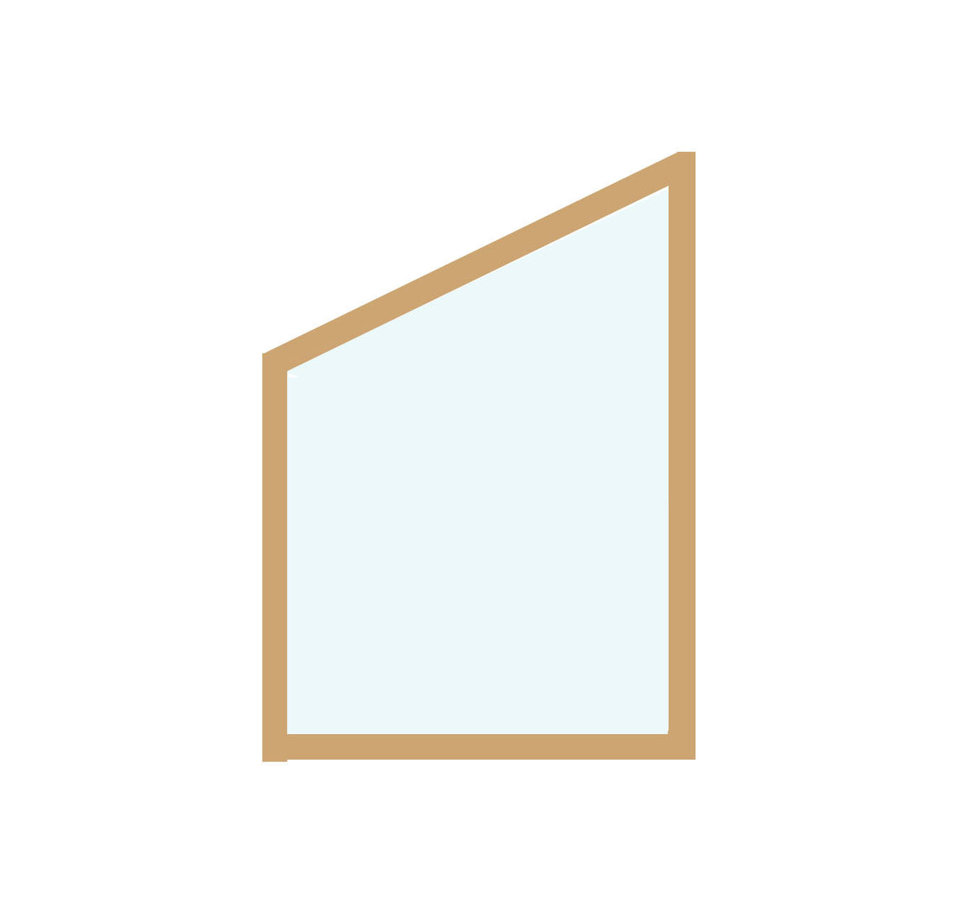 ANDERSEN Windows 400 Series Specialty Trapezoid Window Fixed Custom Si ...