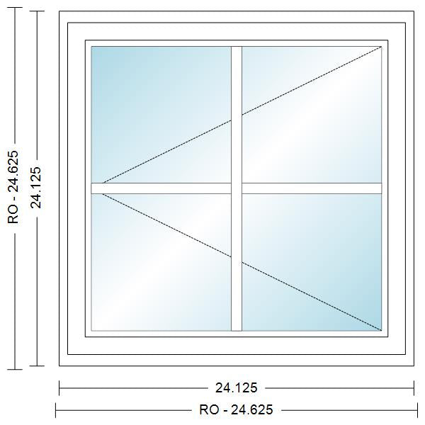 ANDERSEN Windows 400 Series Venting Casement 24⅛" Wide Vinyl Exterior ...