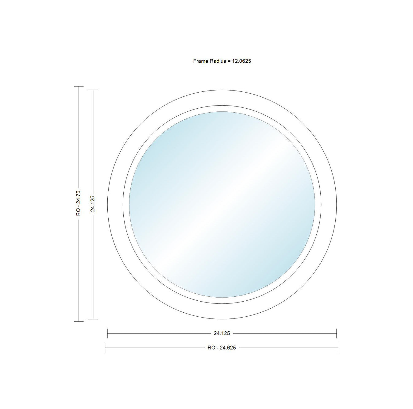ANDERSEN Windows 400 Series Specialty Circle Window Fixed Vinyl Exteri ...