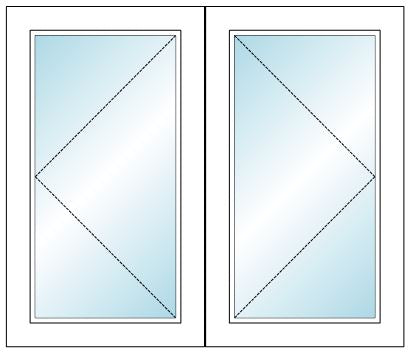 MI WINDOWS V3000 Series 9770 Venting Twin Casement 33.625" Wide New Co ...