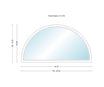 ANDERSEN Windows 400 Series Specialty Half Circle Window Fixed Vinyl E ...
