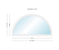 ANDERSEN Windows 400 Series Specialty Half Circle Window Fixed Vinyl E ...