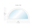ANDERSEN Windows 400 Series Specialty Half Circle Window Fixed Vinyl E ...