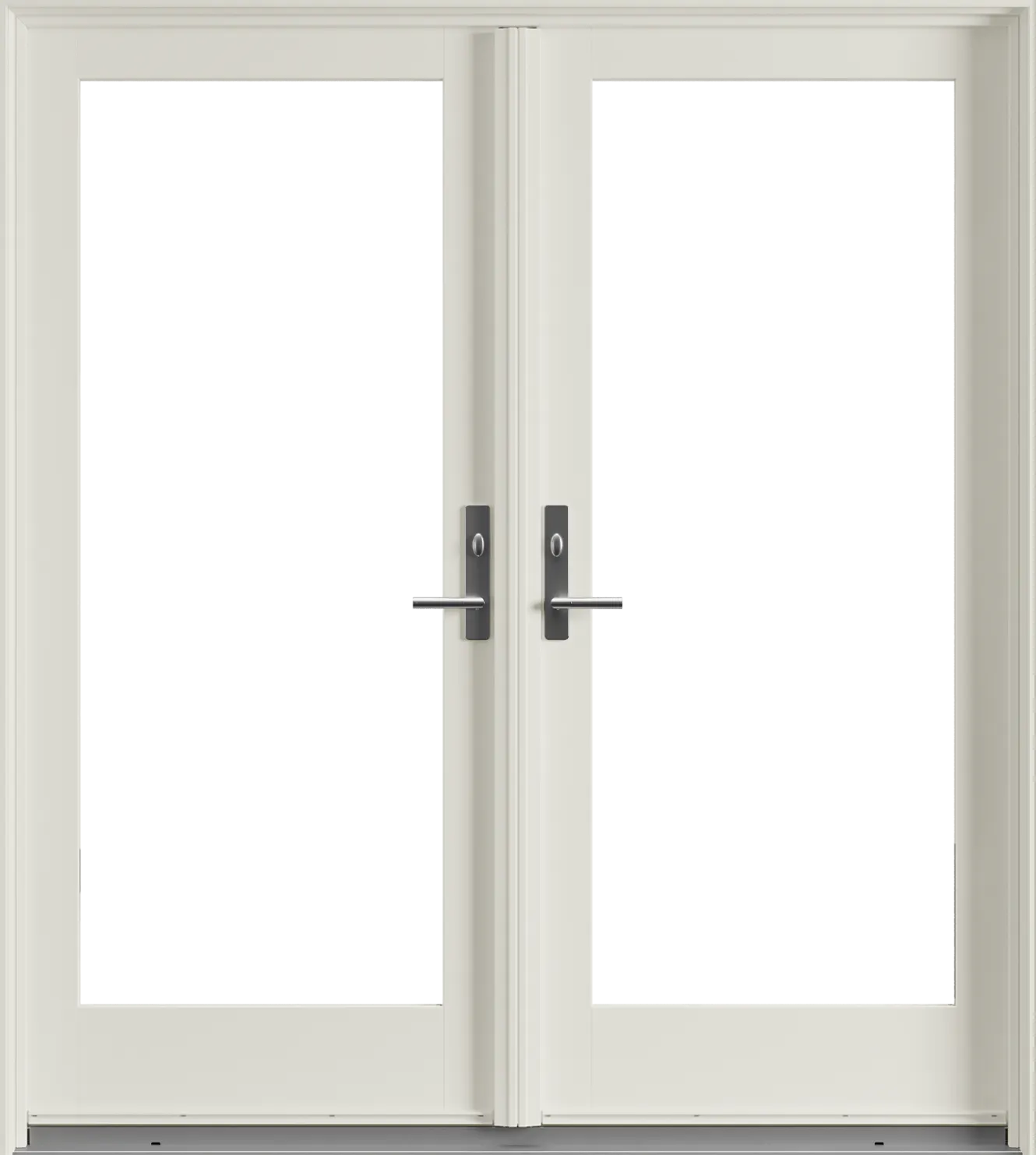 ANDERSEN 400 Series Frenchwood Hinged Vinyl Exterior Wood Interior Dua ...