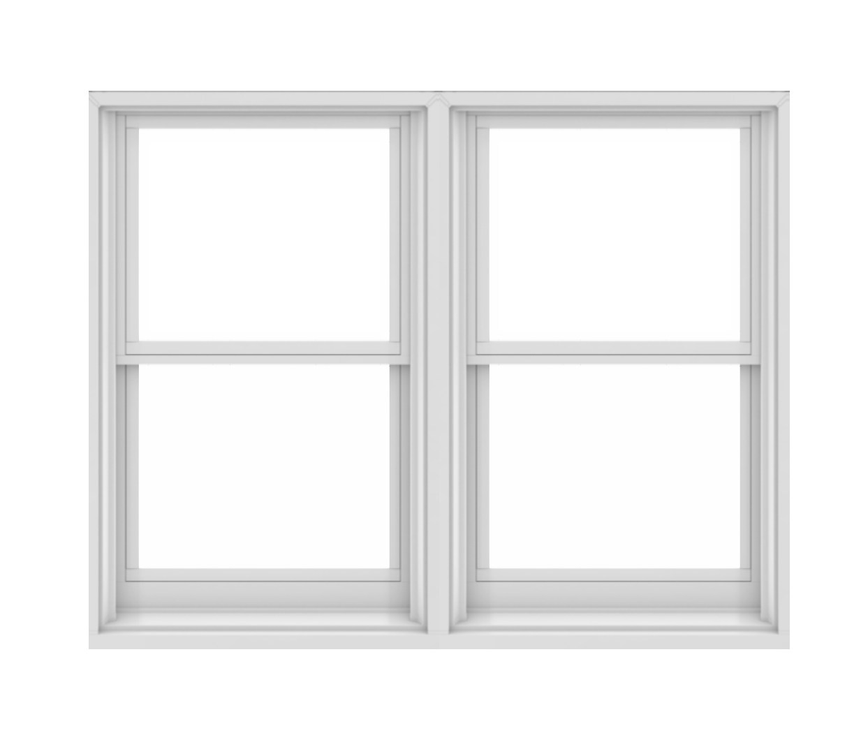 ANDERSEN Windows 400 Series Twin Double Hung 51-3/8" Wide Equal Sash V ...