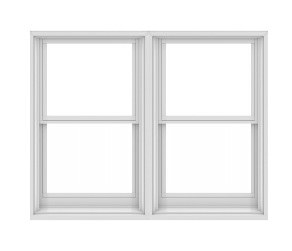 ANDERSEN Windows 400 Series Twin Double Hung 51-3/8" Wide Equal Sash V ...