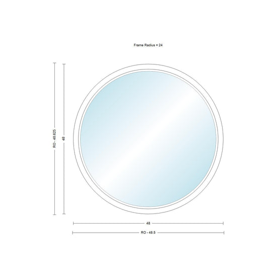 ANDERSEN Windows 400 Series Specialty Circle Window Fixed Vinyl Exteri ...