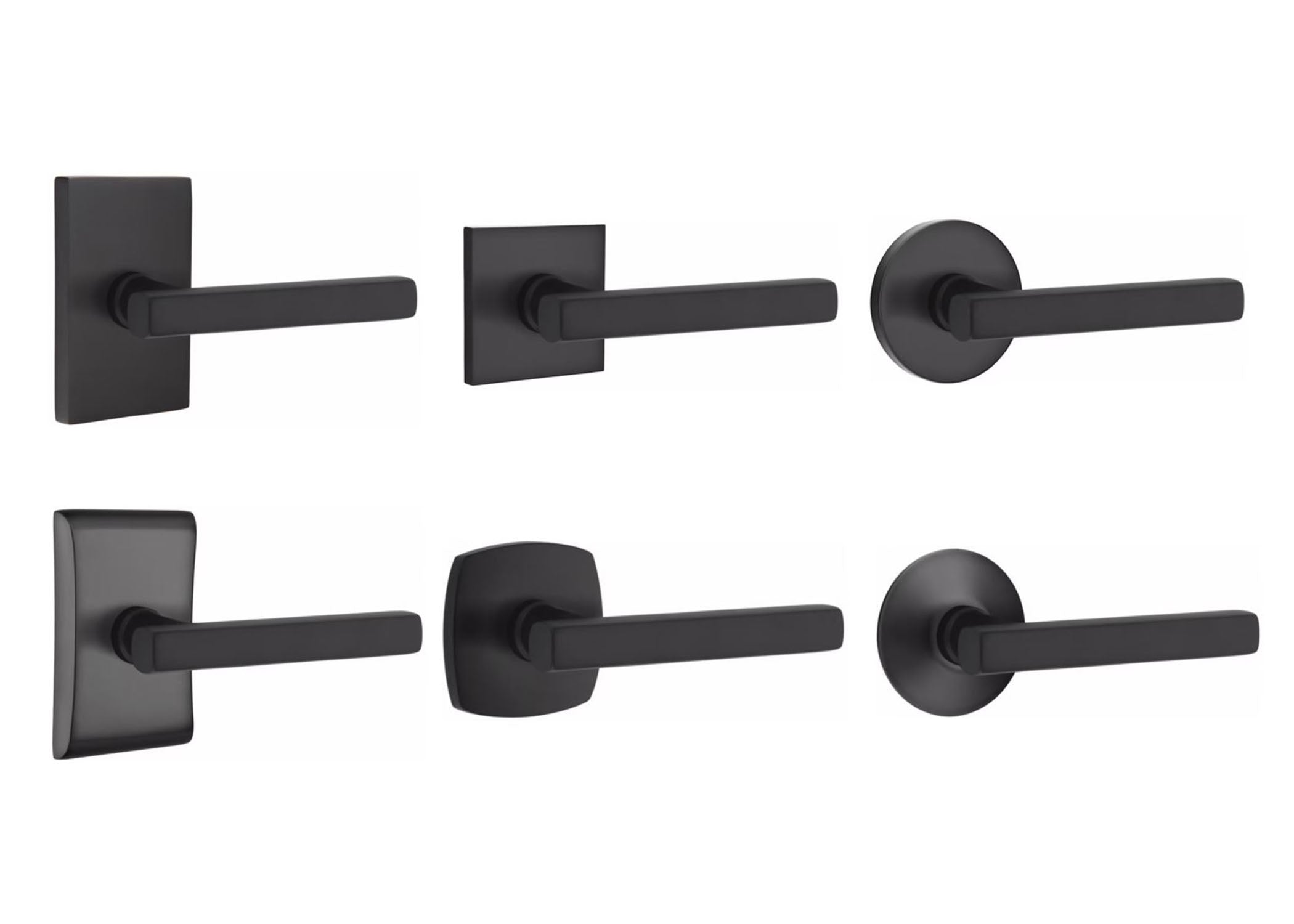 EMTEK Freestone Lever Modern, Disk, Square, Neos, Modern Rectangular ...