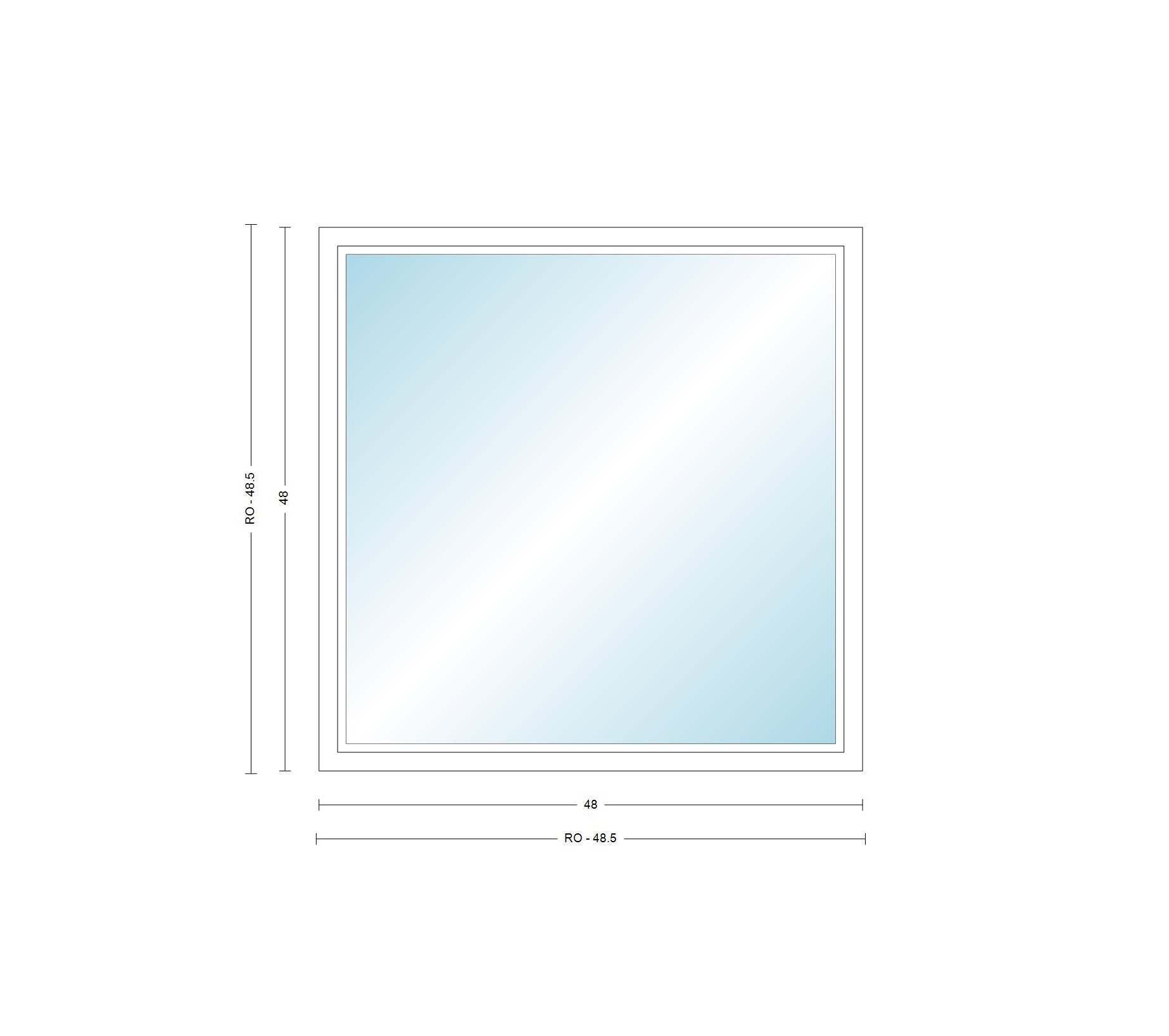 ANDERSEN Windows 400 Series Picture Window Fixed 48" Wide Vinyl Exteri ...