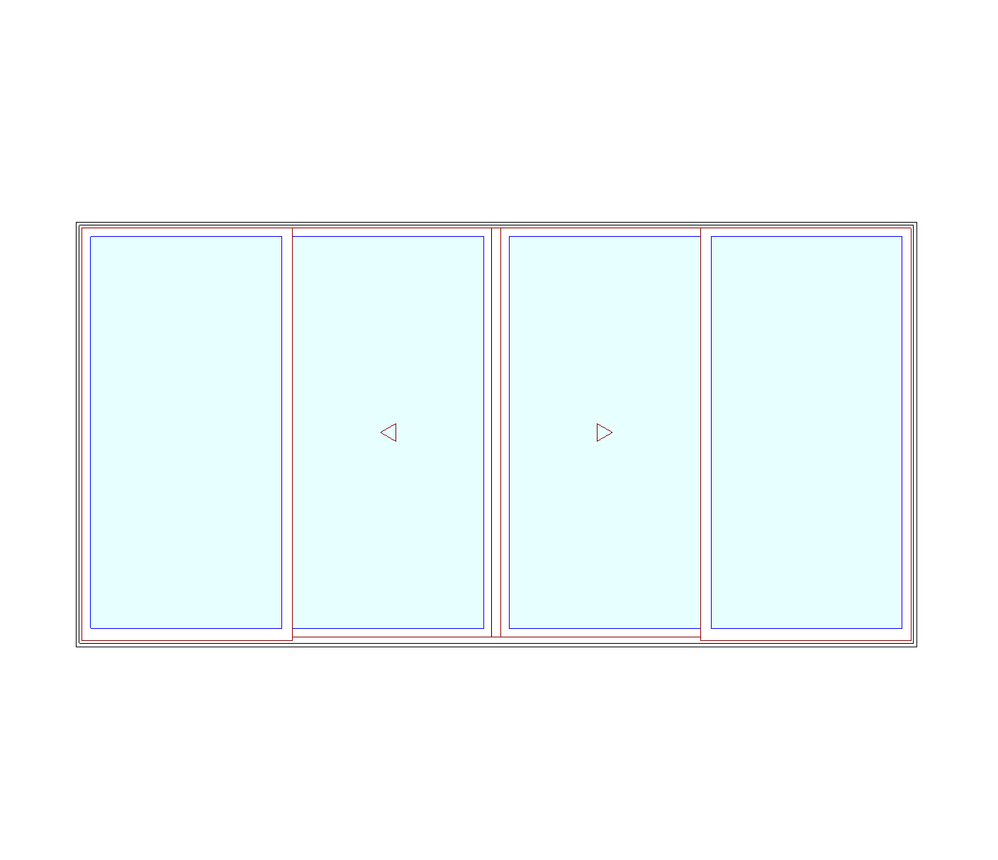 MARVIN Elevate CN 16080 4 Panel Sliding Patio Door OXXO 189" X 95.5" U ...