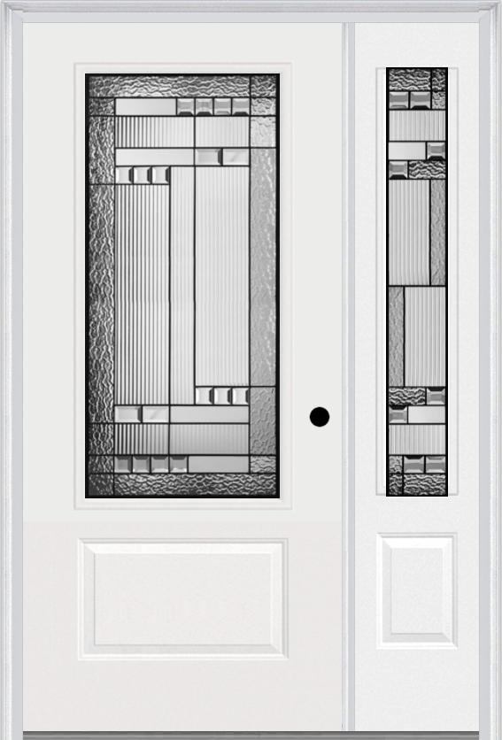 MMI 3/4 Lite 1 Panel 6'8" Fiberglass Smooth Metro Patina Exterior Preh ...