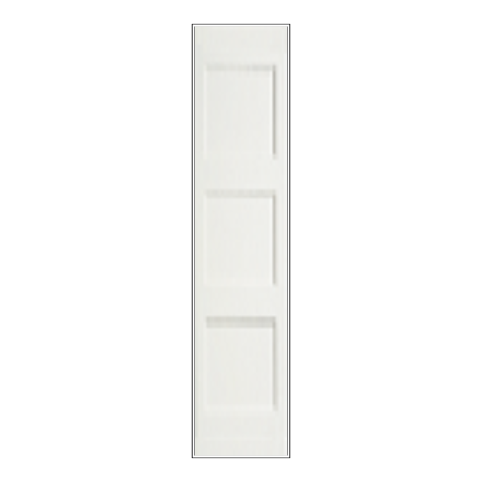 REEB 6'8 X 1-3/8 Or 1-3/4 3 Panel Equal Primed Flat Shaker Sticking In ...