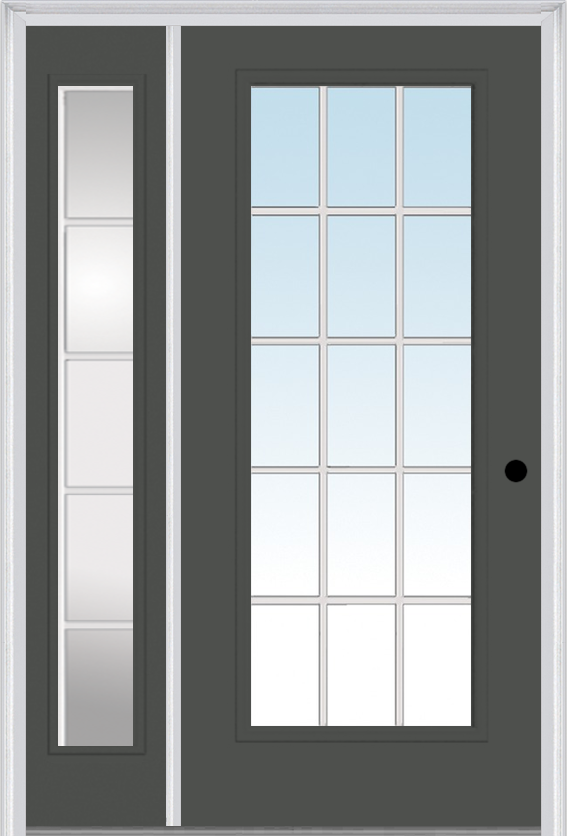 MMI Full Lite External Sdl Grilles 3'0" X 6'8" Fiberglass Smooth Exter ...