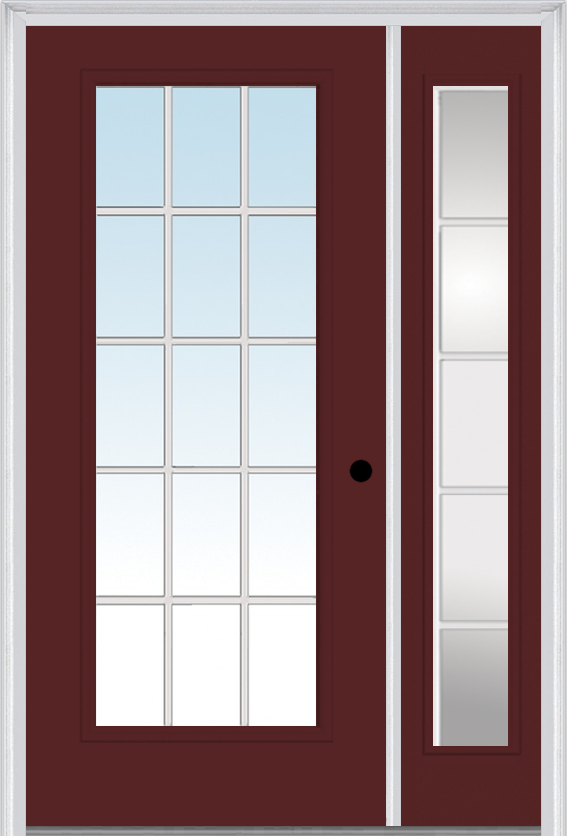 MMI Full Lite External Sdl Grilles 3'0" X 6'8" Fiberglass Smooth Exter ...