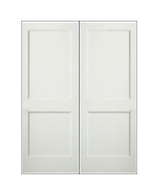 REEB Twin/Double 6'8 X 1-3/8 Or 1-3/4 2 Panel Primed Flat Shaker Stick ...