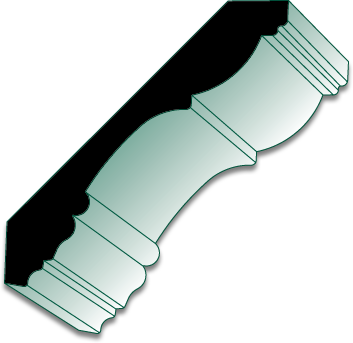 UC51 16' Primed Pine Or Primed MDF Crown/Cove Molding – CM Windows and ...